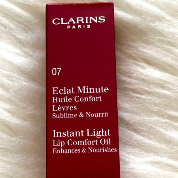 Clarins | Makeup | 2x Clarins Instant Light Lip Comfort Oil 7 Honey Glam New In Box Authentic ...
